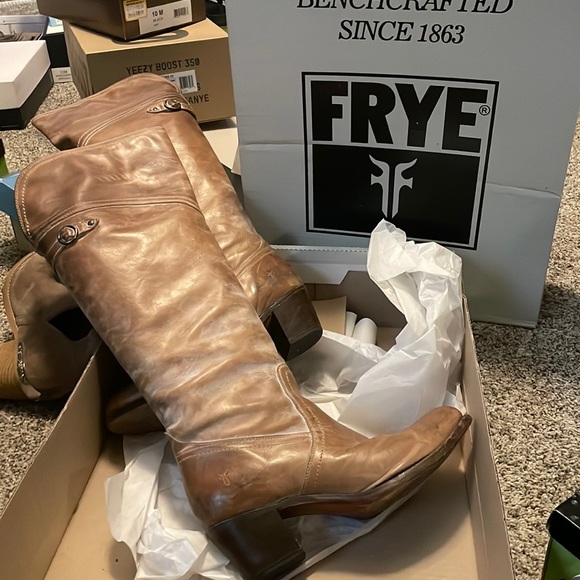 Frye | Shoes | Frye Boots Jane Tall Cuff In Color Tan | Poshmark